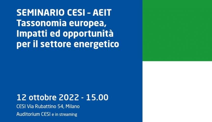 MGTES is a case history for AIET-CESI Seminar about "European Taxonomy ...